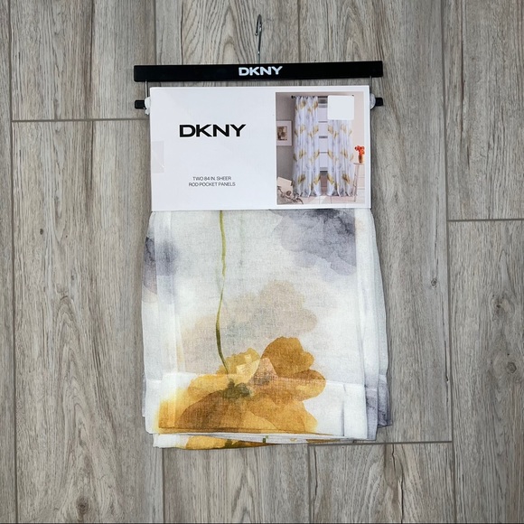 Dkny | Accents | Dkny Iris Sheer Floral Rod Pocket Curtains Drapes ...